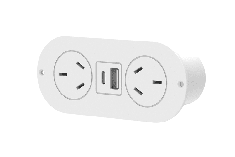 In Drawer Power Point - 2 GPO & 2 USB Ports - Bathroom Products Are Us